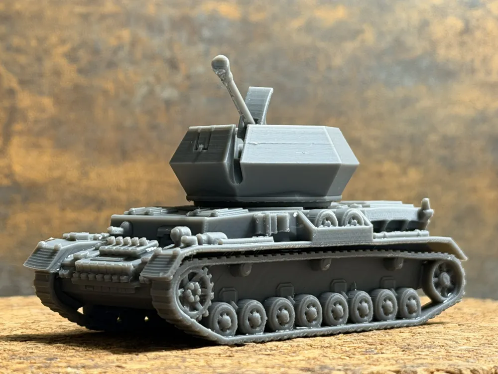 Flakpanzer IV Ostwind Anti-Aircraft Tank - 1/72 Scale - Free 3D Print ...