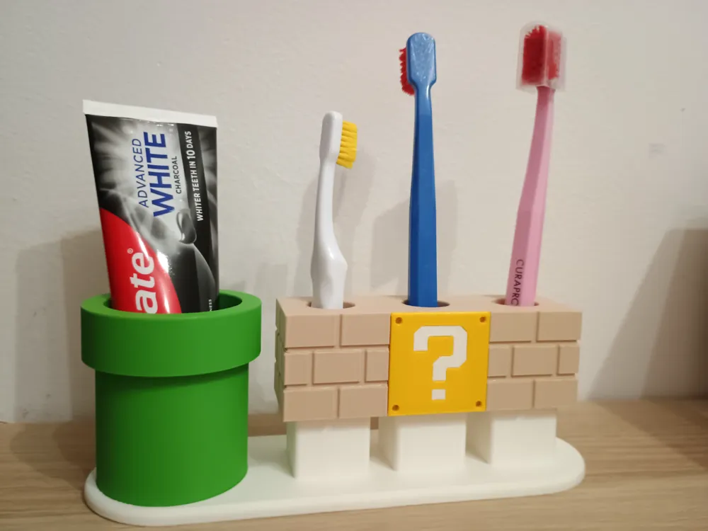 SUPER MARIO - toothpaste stand by H.ness MakerWorld: Download Free 3D ...