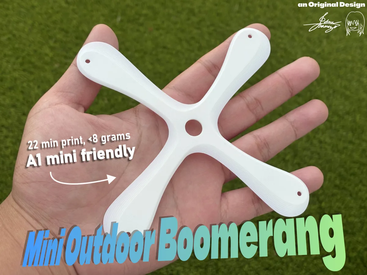 Mini Outdoor Bumerang – passt auf A1 mini – Kostenloses 3D-Druckmodell ...