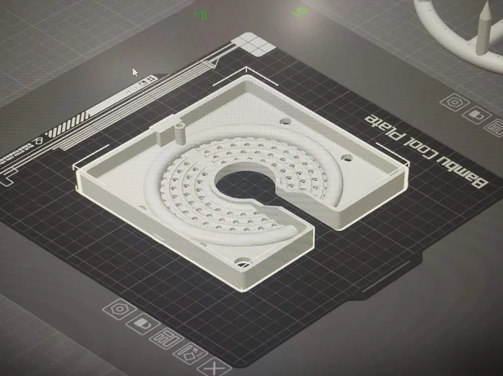 rockwool drip cap with tray 6x6 by B.Buckitt Creations - MakerWorld