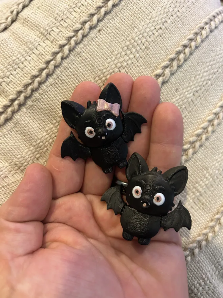 Tiny Terror Bats articulating by Meyerhouse MakerWorld: Download Free 3D Models