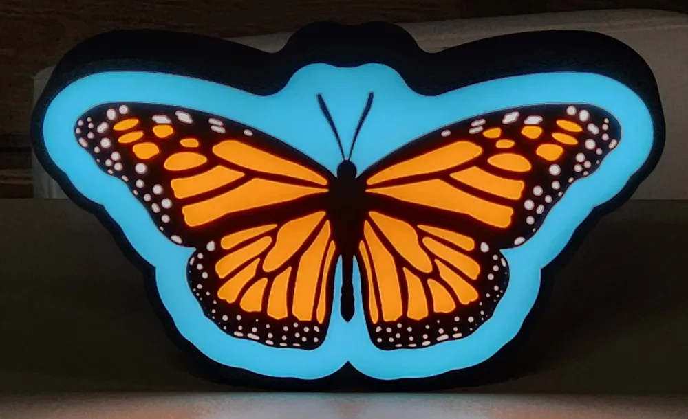 Monarch Butterfly Light Box by briankstan - MakerWorld