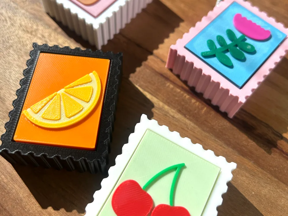 Oversized Spring Stamp Fidget Clicker - Free 3D Print Model - MakerWorld