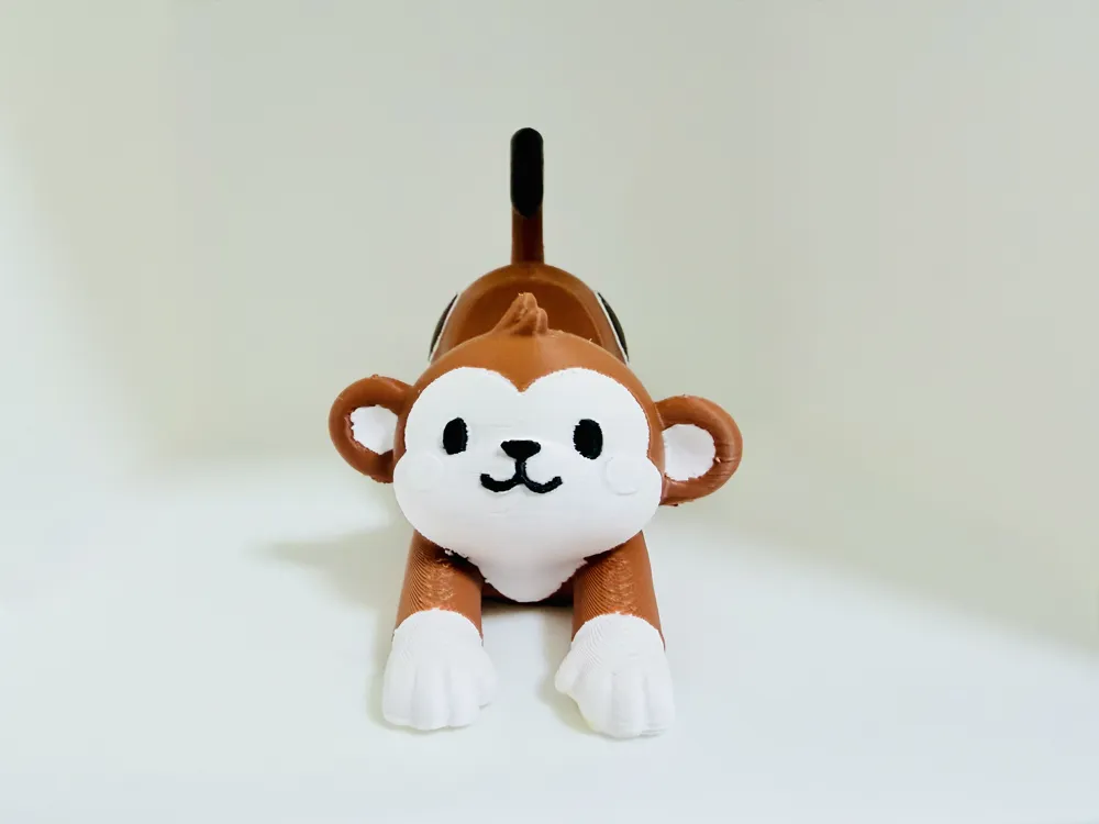 Cute Stretching Monkey Phone Holder - Free 3D Print Model - MakerWorld