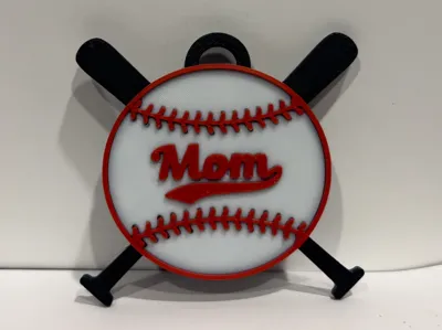 Baseball Mom Keychain by Uncle Joeys Creations MakerWorld: Download ...