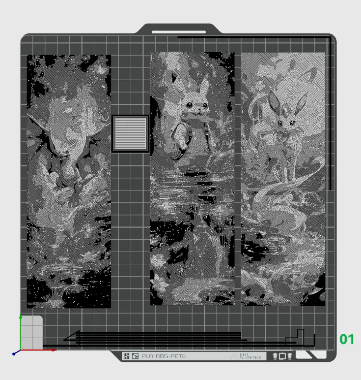 Set of 3 Pokemon Bookmarks - Pikachu, Charizard and Sylveon - Hueforge ...