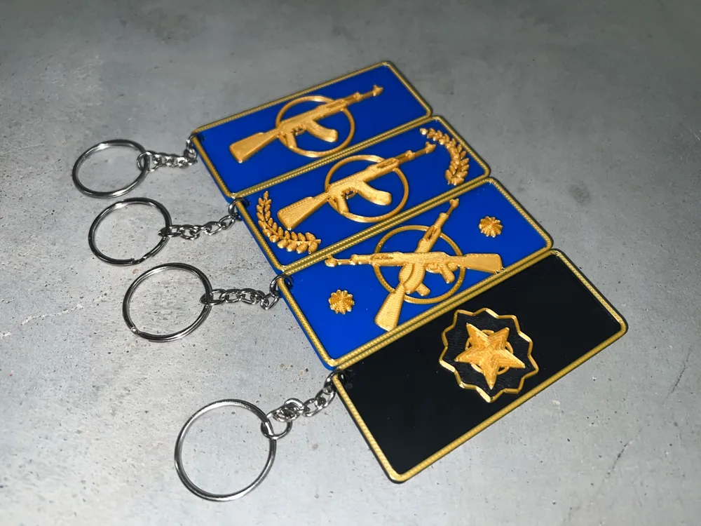 CSGO - CS2 Master Guardian Ranks Keychains by MikoN - MakerWorld
