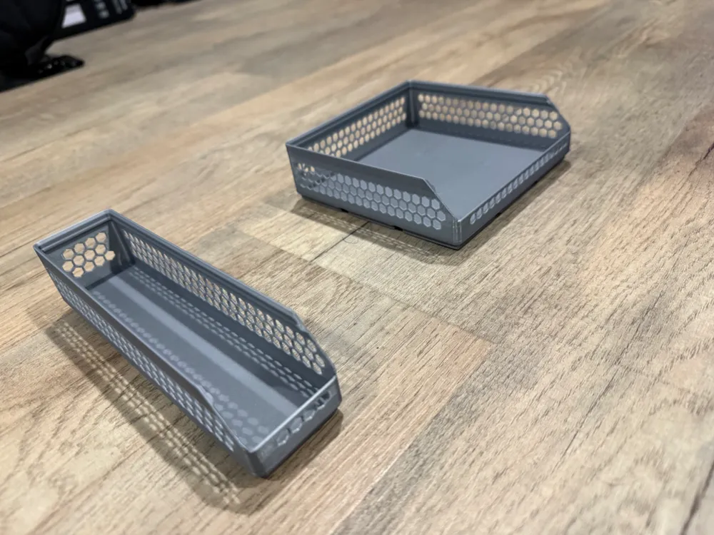 Gridfinity Bins - Hex sides, Angled front cutout Remixed by Blind ...