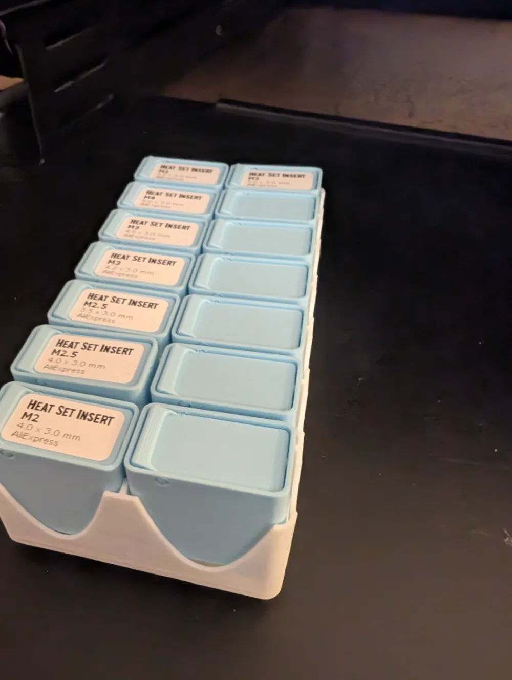 Gridfinity Small Parts Bins With Self Eject by Grey Space Alien ...