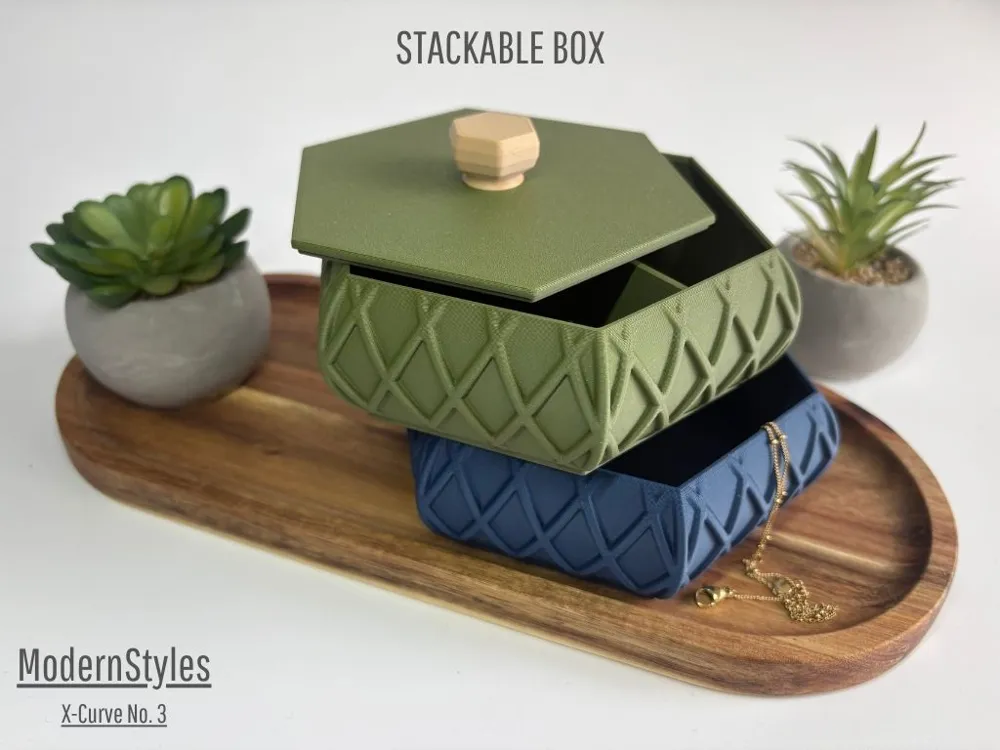 Stackable Jewelry Box - Free 3D Print Model - MakerWorld