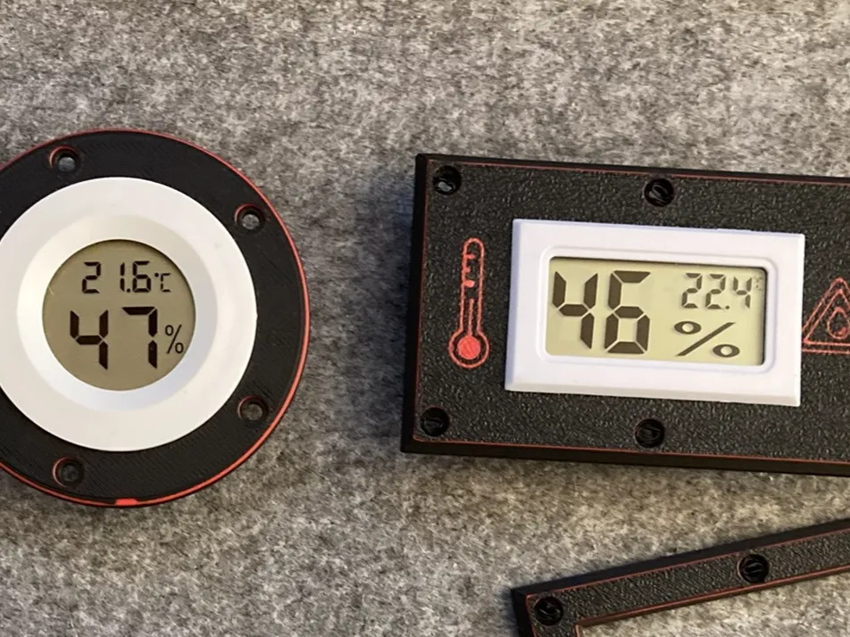 Hygrometer bezels for easy mounting on soft panels by CodeFox ...