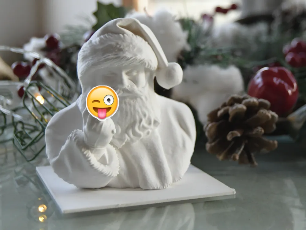 Santa Claus middle finger - Free 3D Print Model - MakerWorld