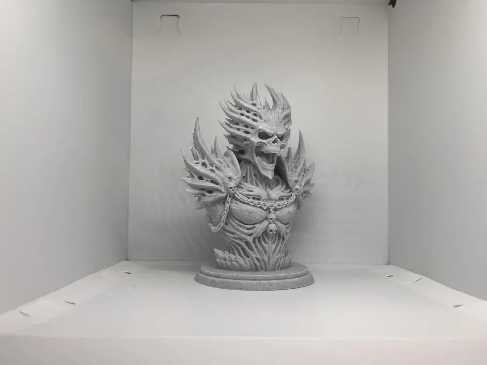 Ossified Guardian Bust - Free 3D Print Model - MakerWorld