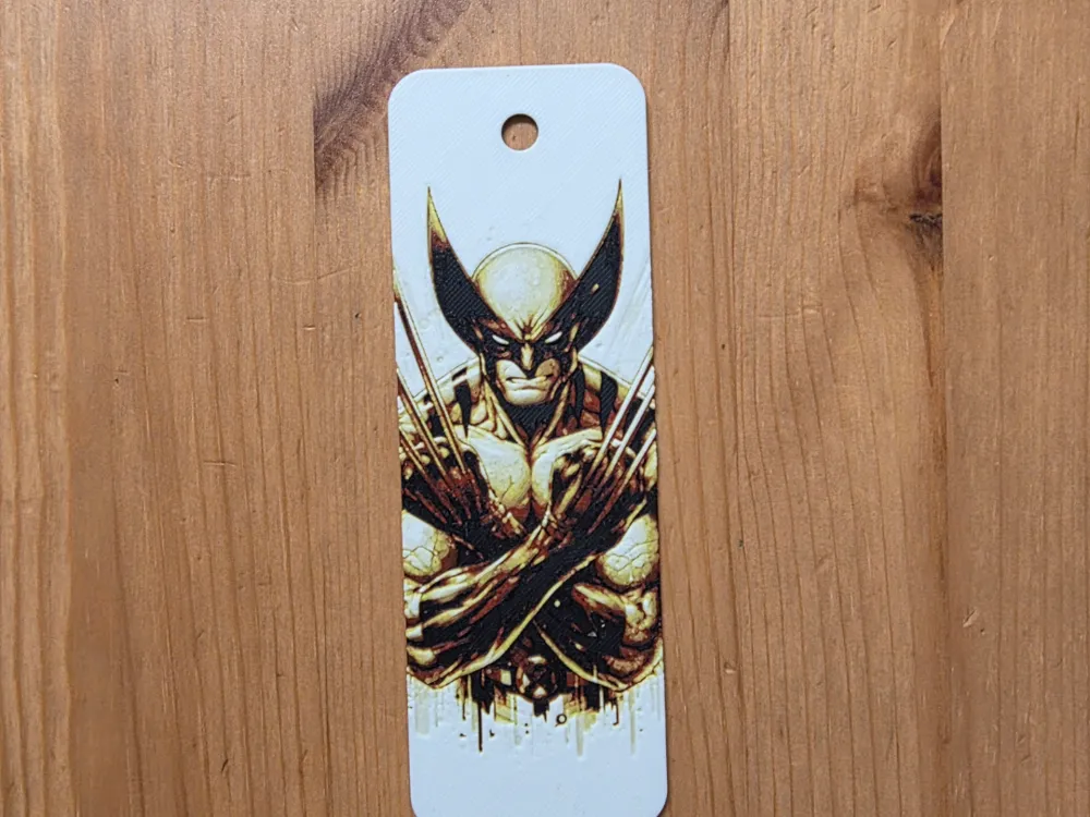 wolverine bookmark - Free 3D Print Model - MakerWorld