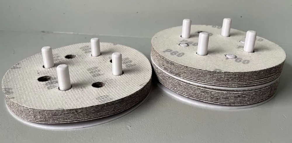 Sanding Disc Dispenser 125mm (stackable) by bomas_ulz - MakerWorld