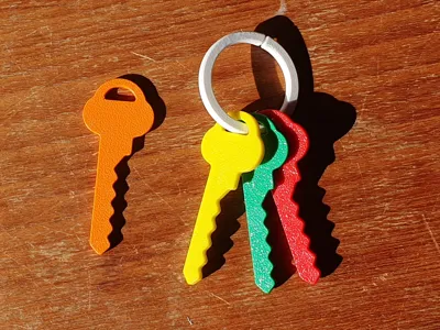 Life-size toy keys with key ring by FiggeFilamentMakerWorld: Download ...