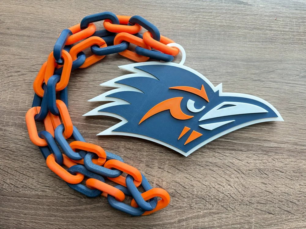 UTSA Roadrunners Logo Necklace Hype Chain - Free 3D Print Model ...