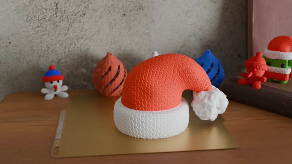 Santa Claus Hat Box by Dodo7o7 MakerWorld: Download Free 3D Models