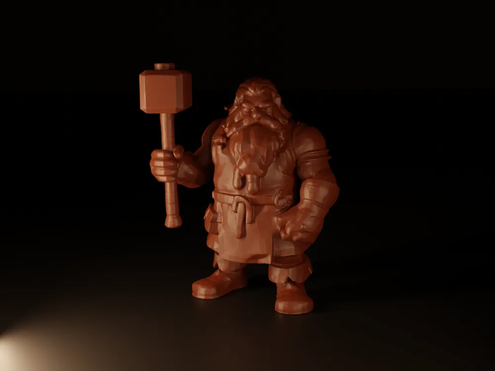 Dwarf Blacksmith - DND miniature by everythingDNDMakerWorld: Download ...