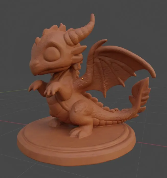 DnD Baby Dragon 2 Fantasy RPG Miniature by Redsing_ART - MakerWorld