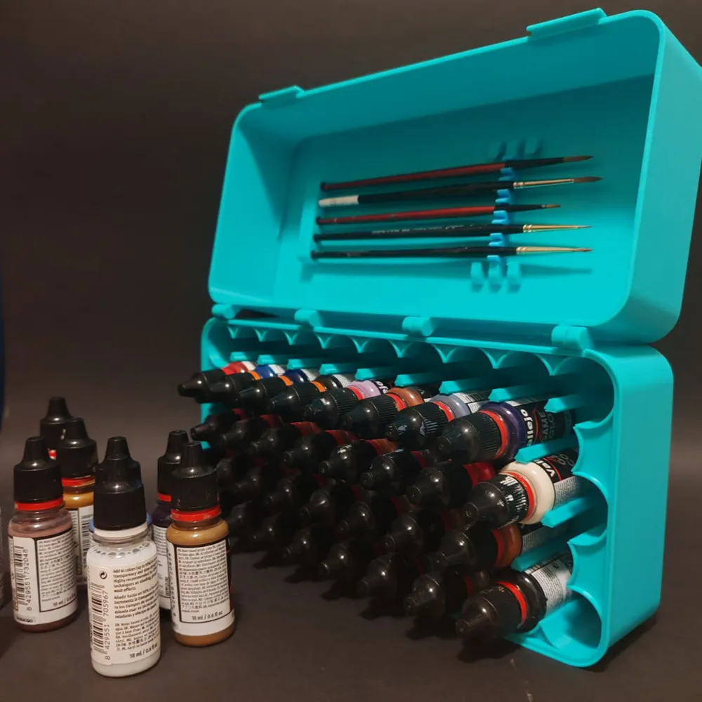 Paint Travel Case with Wet Palette by KypDurron MakerWorld: Download ...
