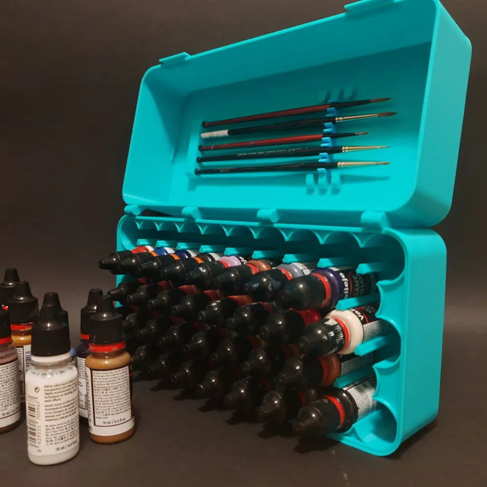 Paint Travel Case with Wet Palette - Free 3D Print Model - MakerWorld