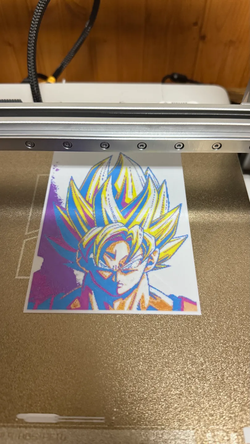 Super Saiyan Goku Lithophane by Redbull33 MakerWorld: Download Free 3D ...