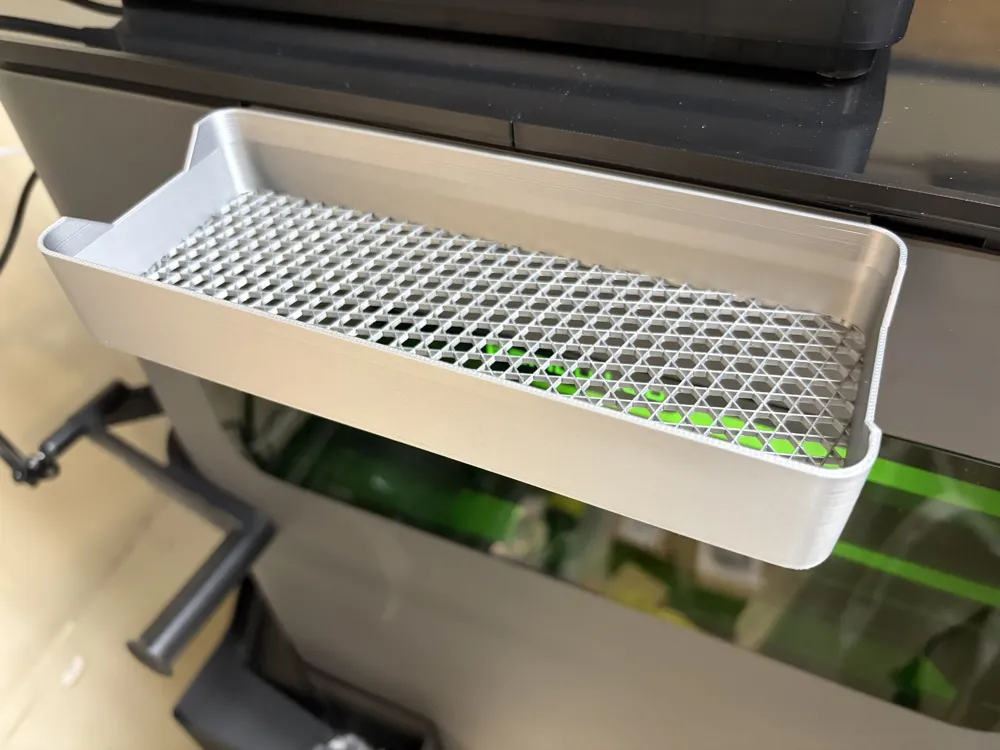 H2 侧面收纳盒 (H2C/H2D/H2S) 适用于玻璃盖滑轨 - 免费 3D 打印模型 - MakerWorld