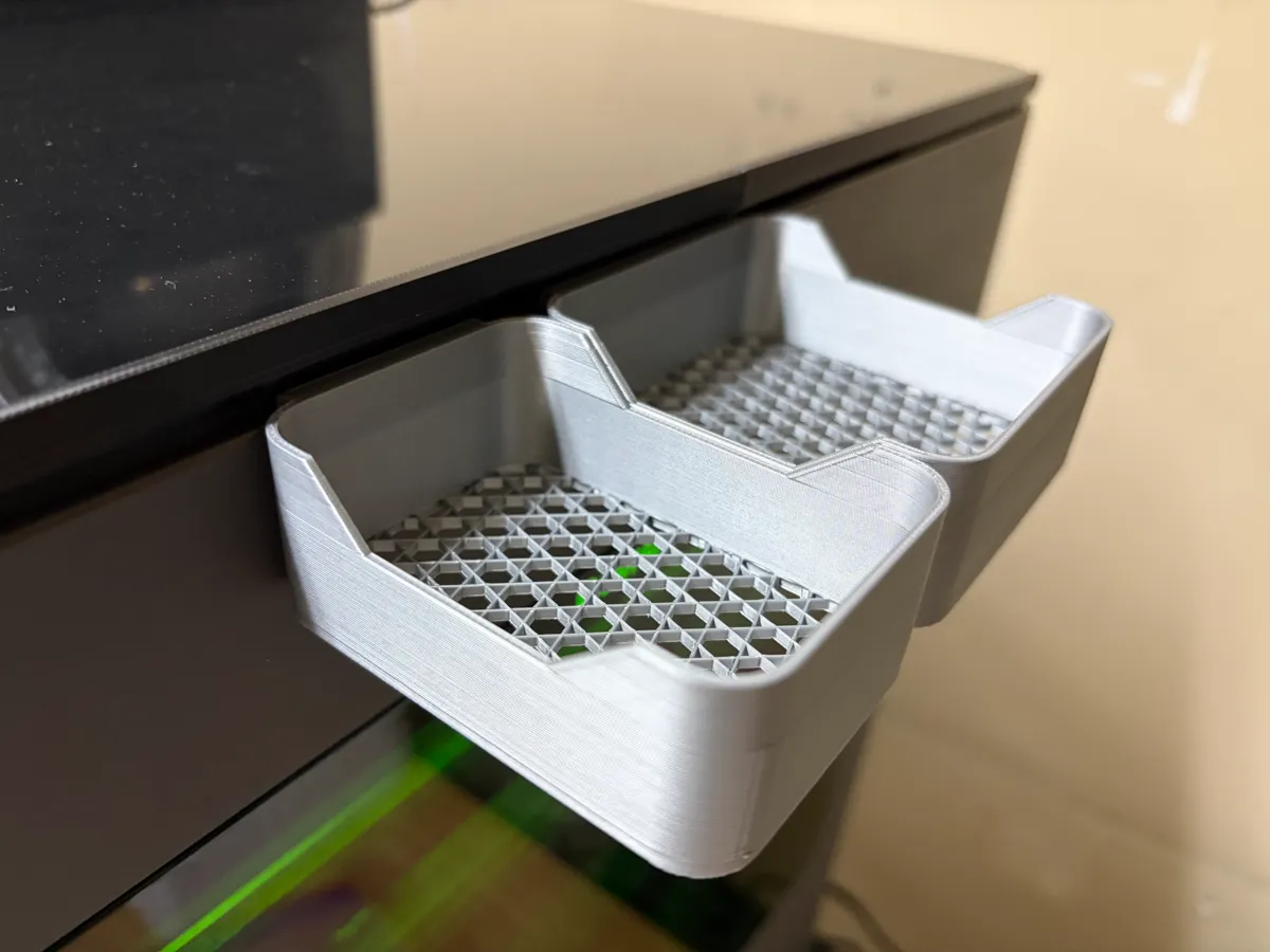 H2 侧面收纳盒 (H2C/H2D/H2S) 适用于玻璃盖滑轨 - 免费 3D 打印模型 - MakerWorld