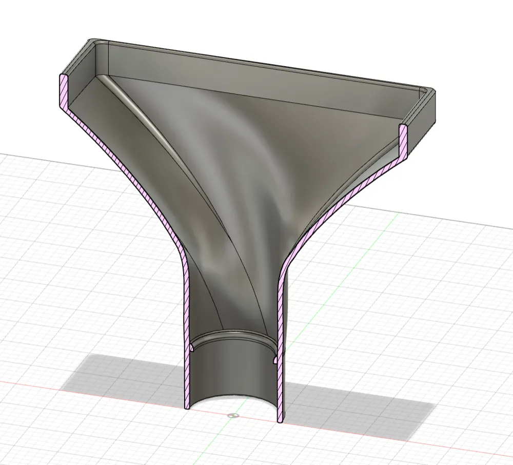 Swirl funnel for waste system / Poop Bucket by BeeEff - MakerWorld