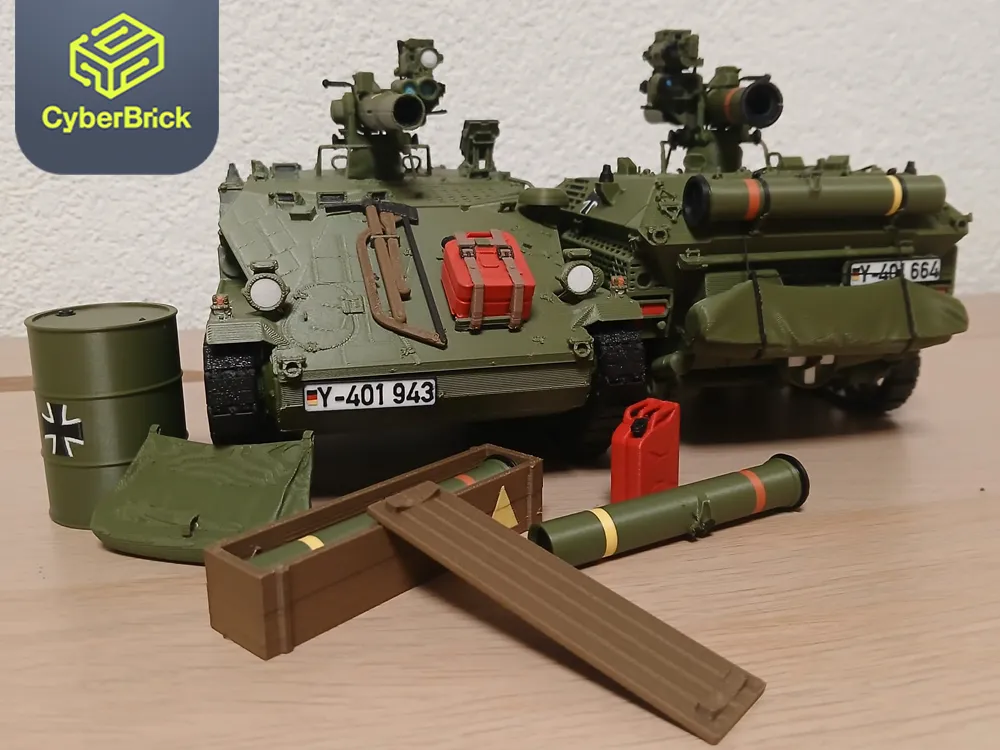 CyberBrick Wiesel 1/16 Accessory kit -Full Package by PrivateMiku ...