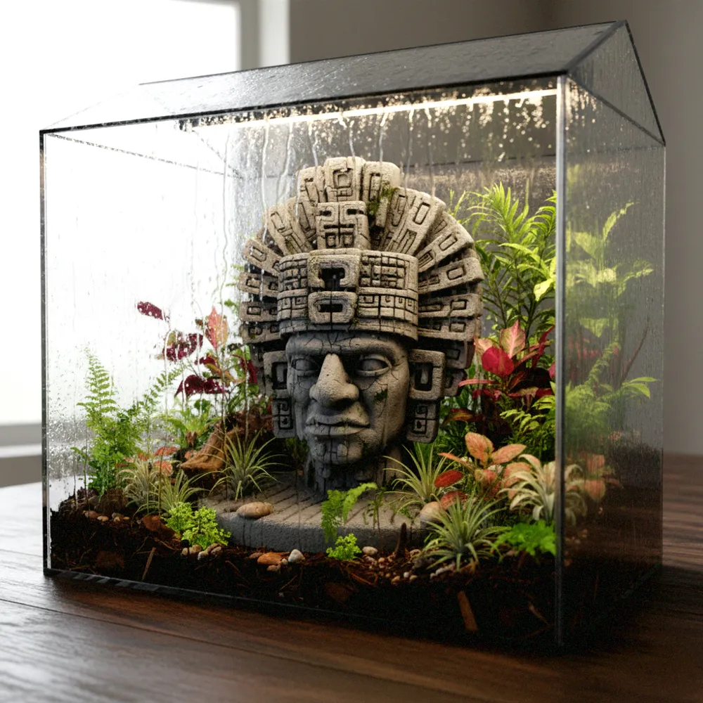 Mayan Ajaw Bust Sculpture | Maya Ruins Environment - Free 3D Print ...