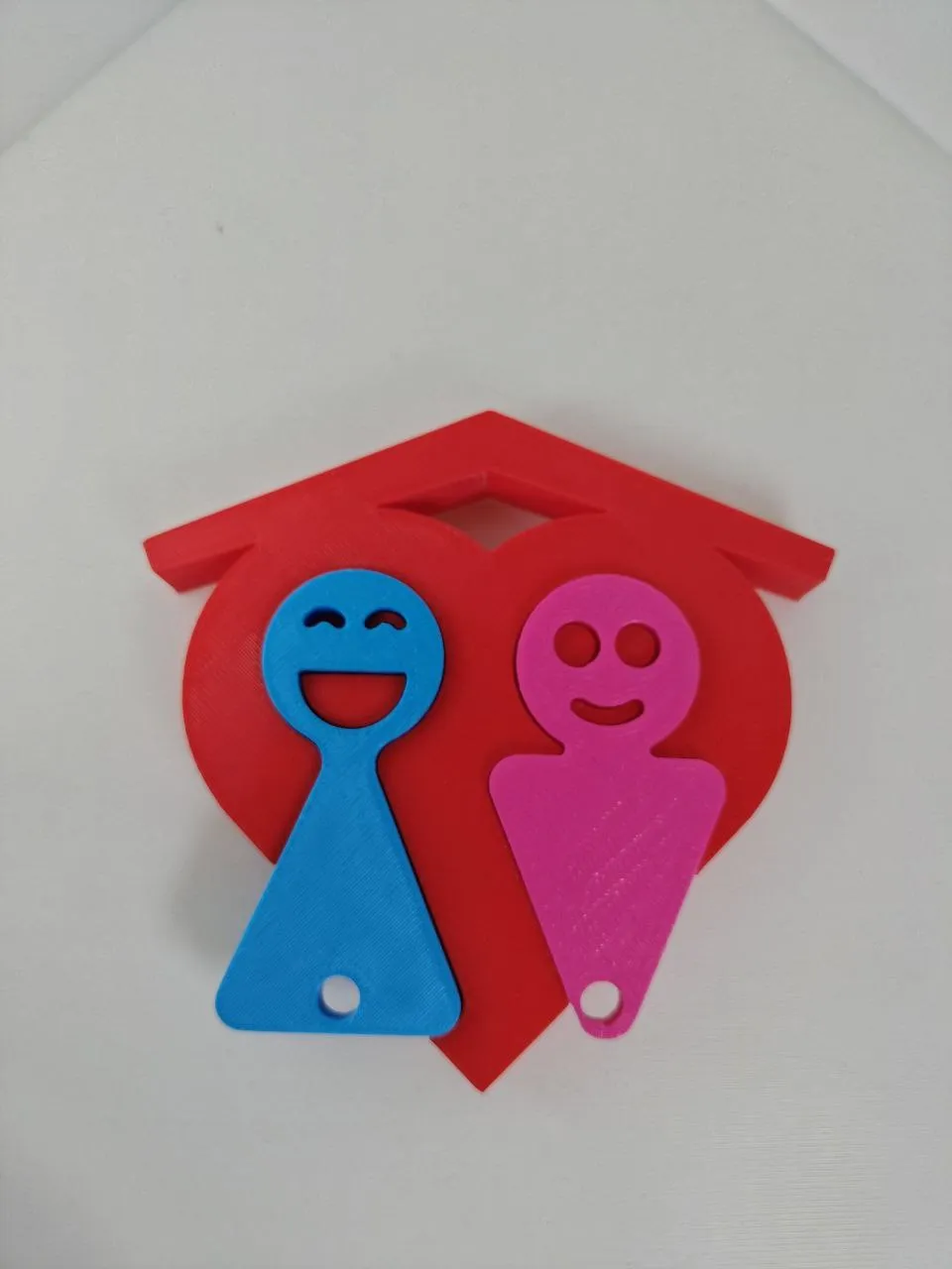 Heart House Couple Keychain – Easy 3D Print by neverland forge ...