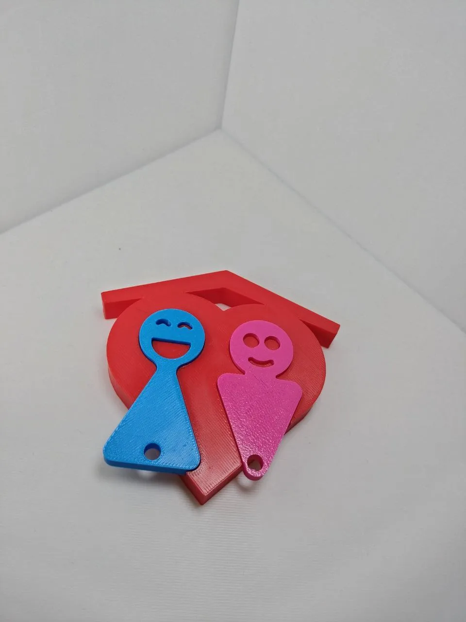 Heart House Couple Keychain – Easy 3D Print by neverland forge ...