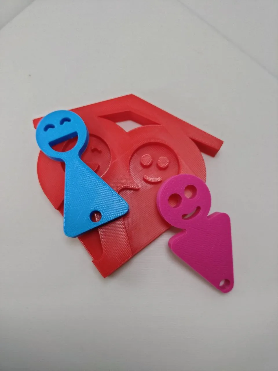 Heart House Couple Keychain – Easy 3D Print by neverland forge MakerWorld: Download Free 3D Models