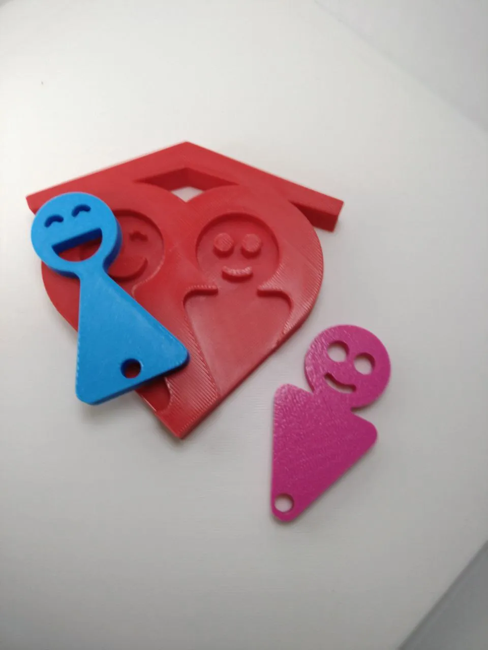 Heart House Couple Keychain – Easy 3D Print by neverland forge MakerWorld: Download Free 3D Models