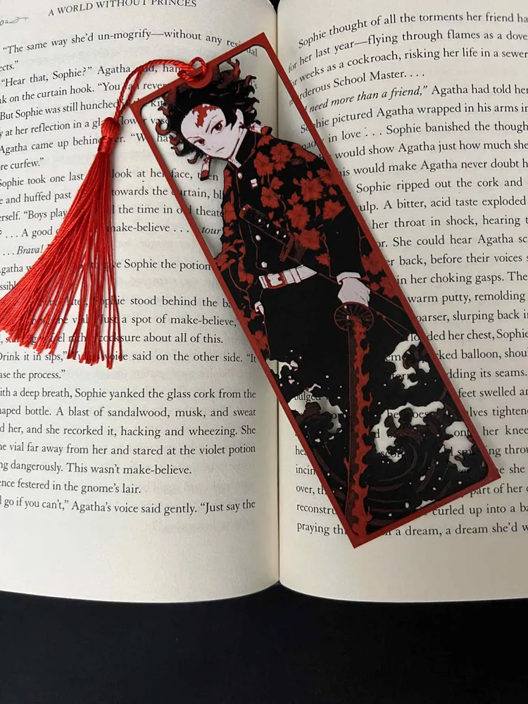 Tanjiro Framed Cutout, Demon Slayer Bookmark - Free 3D Print Model ...
