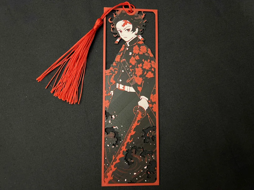 Tanjiro Framed Cutout, Demon Slayer Bookmark by 3djd MakerWorld ...