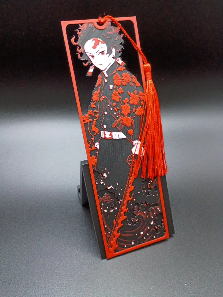 Tanjiro Framed Cutout, Demon Slayer Bookmark - Free 3D Print Model ...