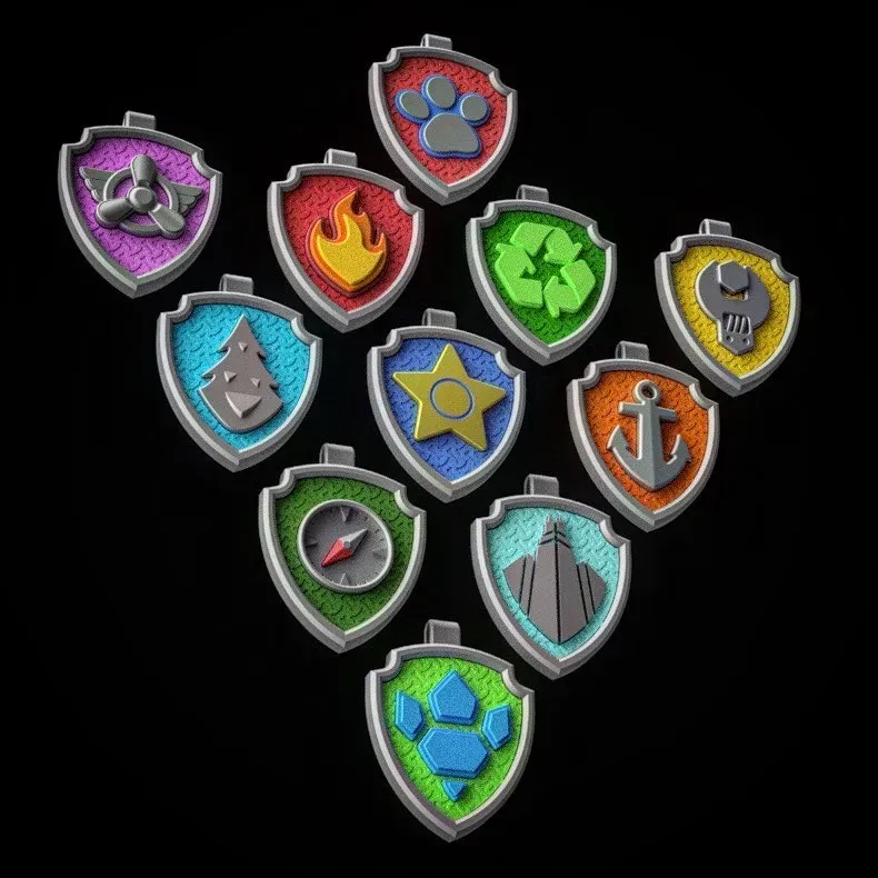 PAW PATROL Pup Tags by 3dwb MakerWorld: Download Free 3D Models