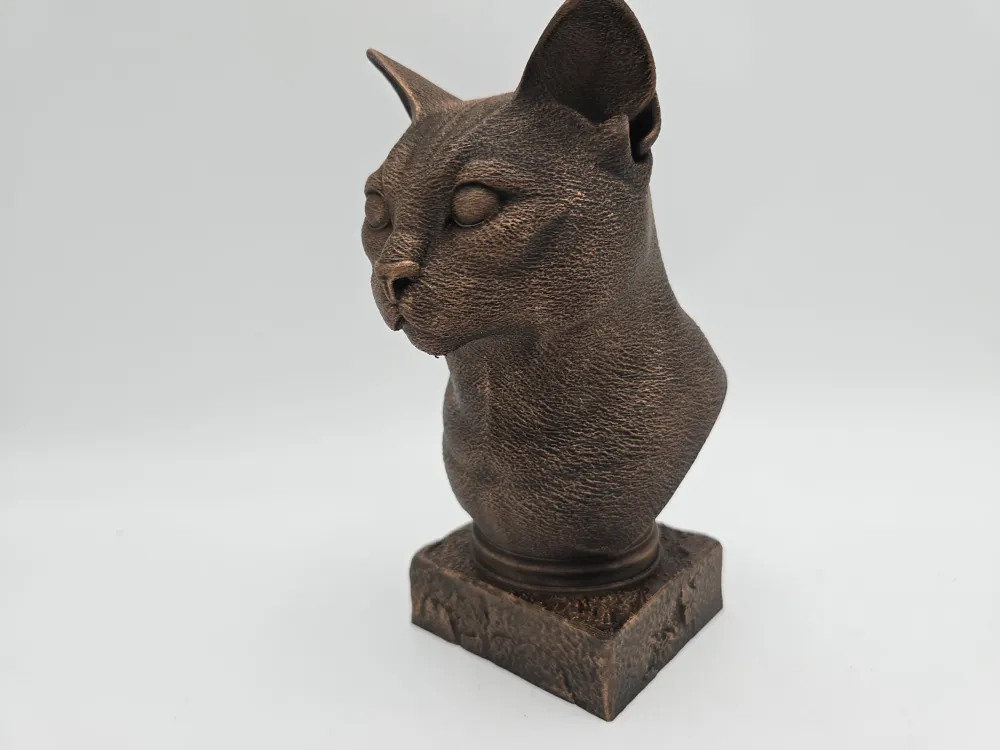 RUSSIAN BLUE CAT BUST by Messy_Panda MakerWorld: Download Free 3D Models