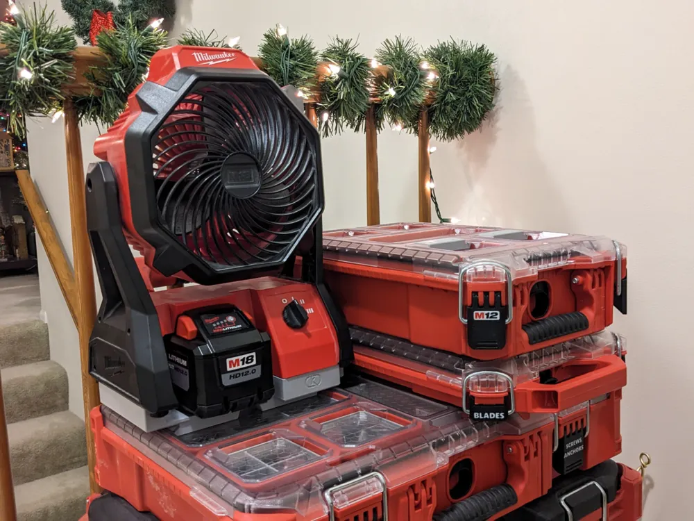 Packout Adapter For Milwaukee M18 Fan - Free 3D Print Model - MakerWorld