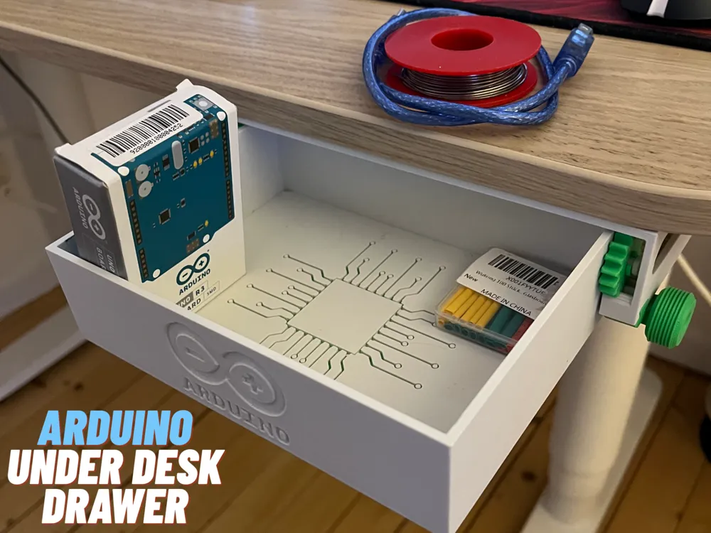 Arduino Under Desk Drawer by Adorno MakerWorld: Download Free 3D Models
