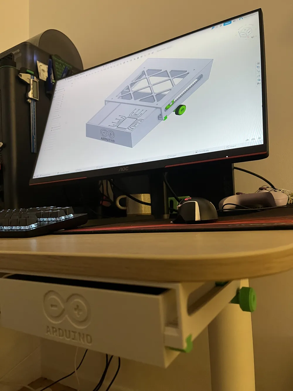 Arduino Under Desk Drawer by Adorno MakerWorld: Download Free 3D Models