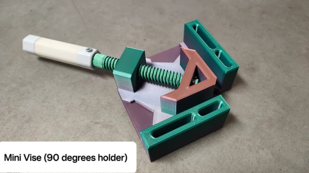 Mini Vise (90 degrees holder) by PEX_3D - MakerWorld