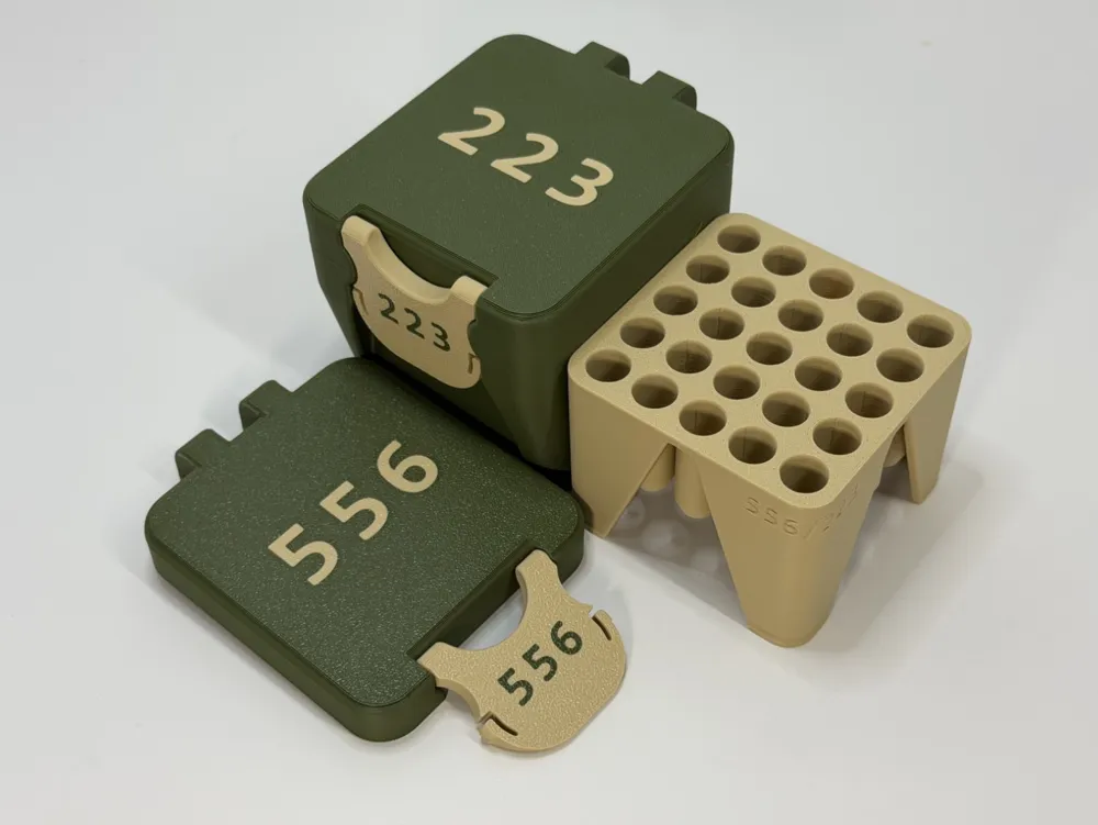 Ammo Box - 556/223 - MINI - 25 Rounds - Free 3D Print Model - MakerWorld