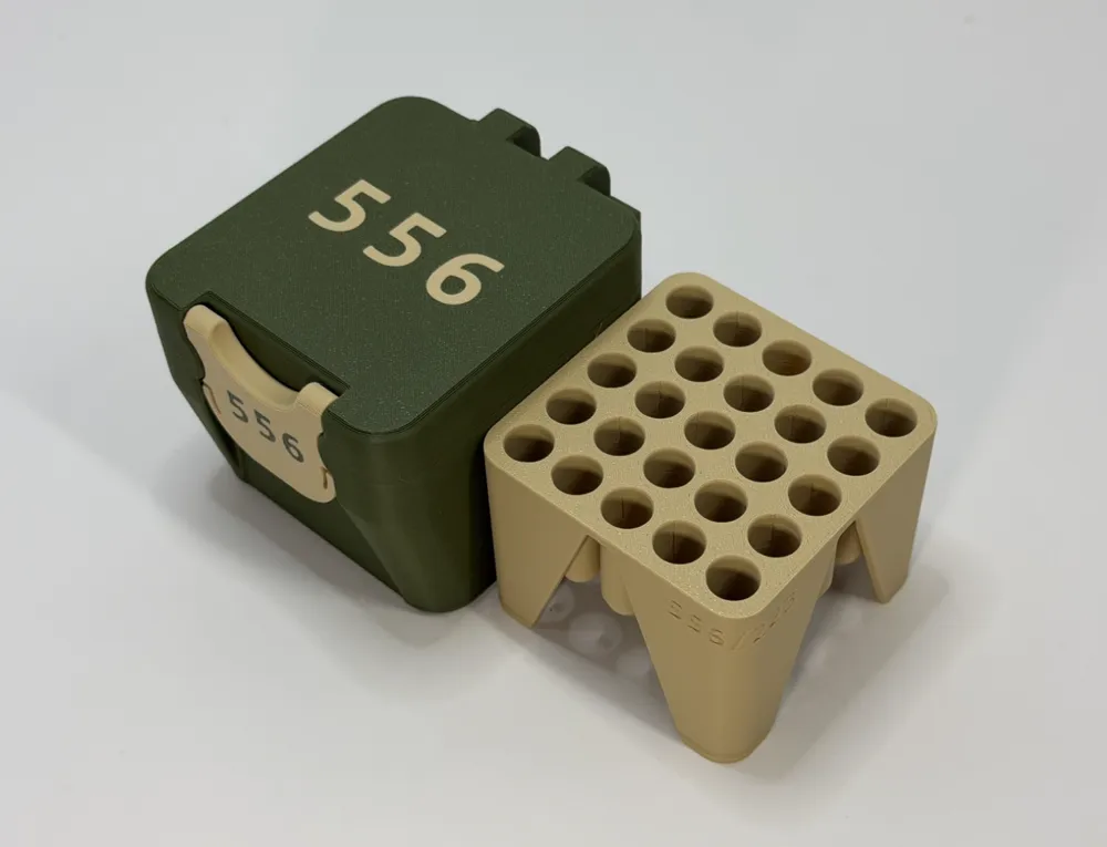Ammo Box - 556/223 - MINI - 25 Rounds - Free 3D Print Model - MakerWorld