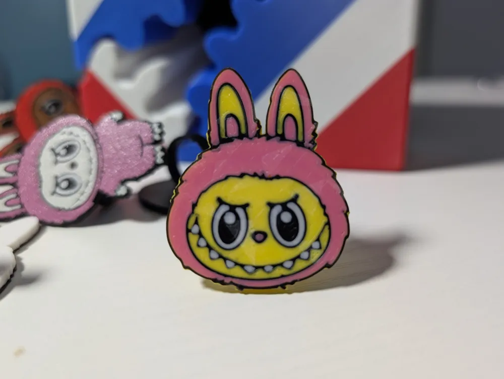 Labubu monster head ring by ZeroPrint MakerWorld: Download Free 3D Models