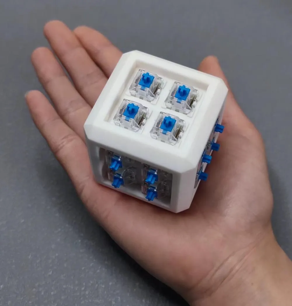 24-key 6-sided switch tester fidget toy by 言之末 - MakerWorld
