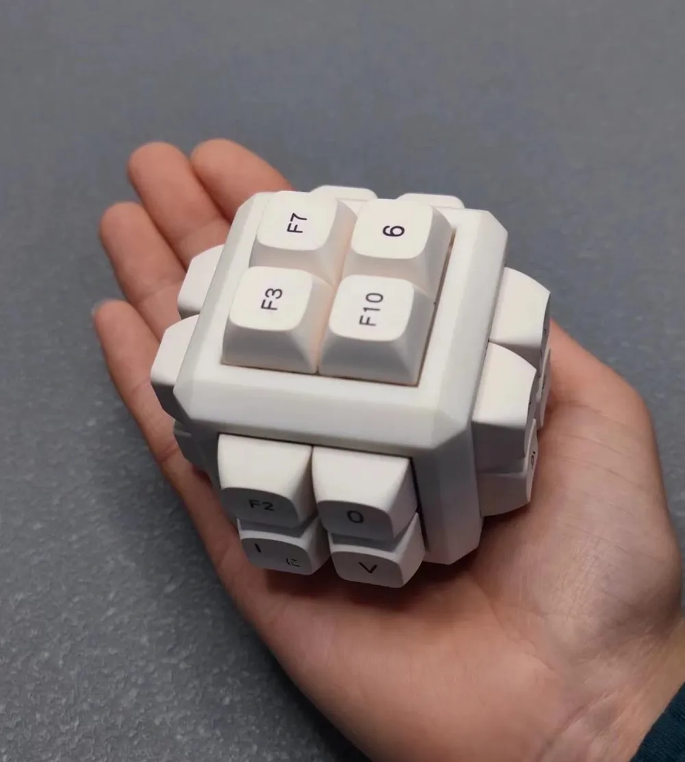 24-key 6-sided switch tester fidget toy by 言之末 - MakerWorld